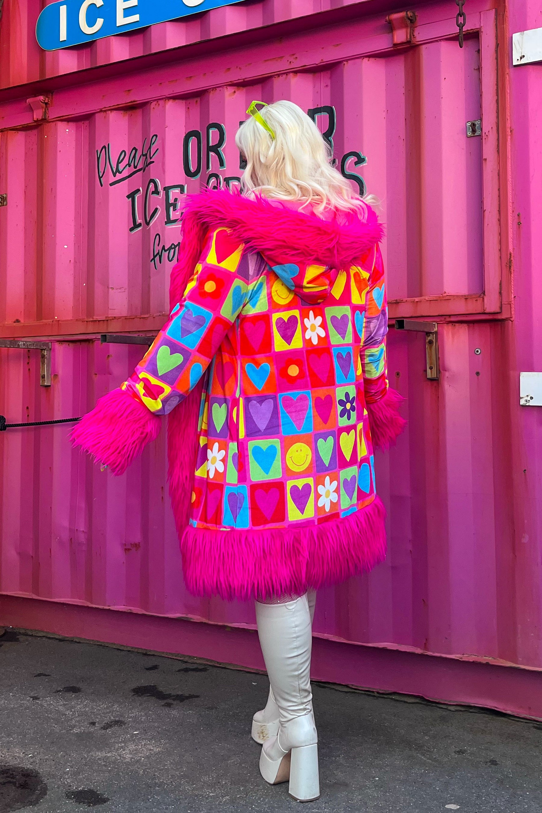 The Happy Daze Velvet Hooded Coat | | Rave and Festival clothing on ...